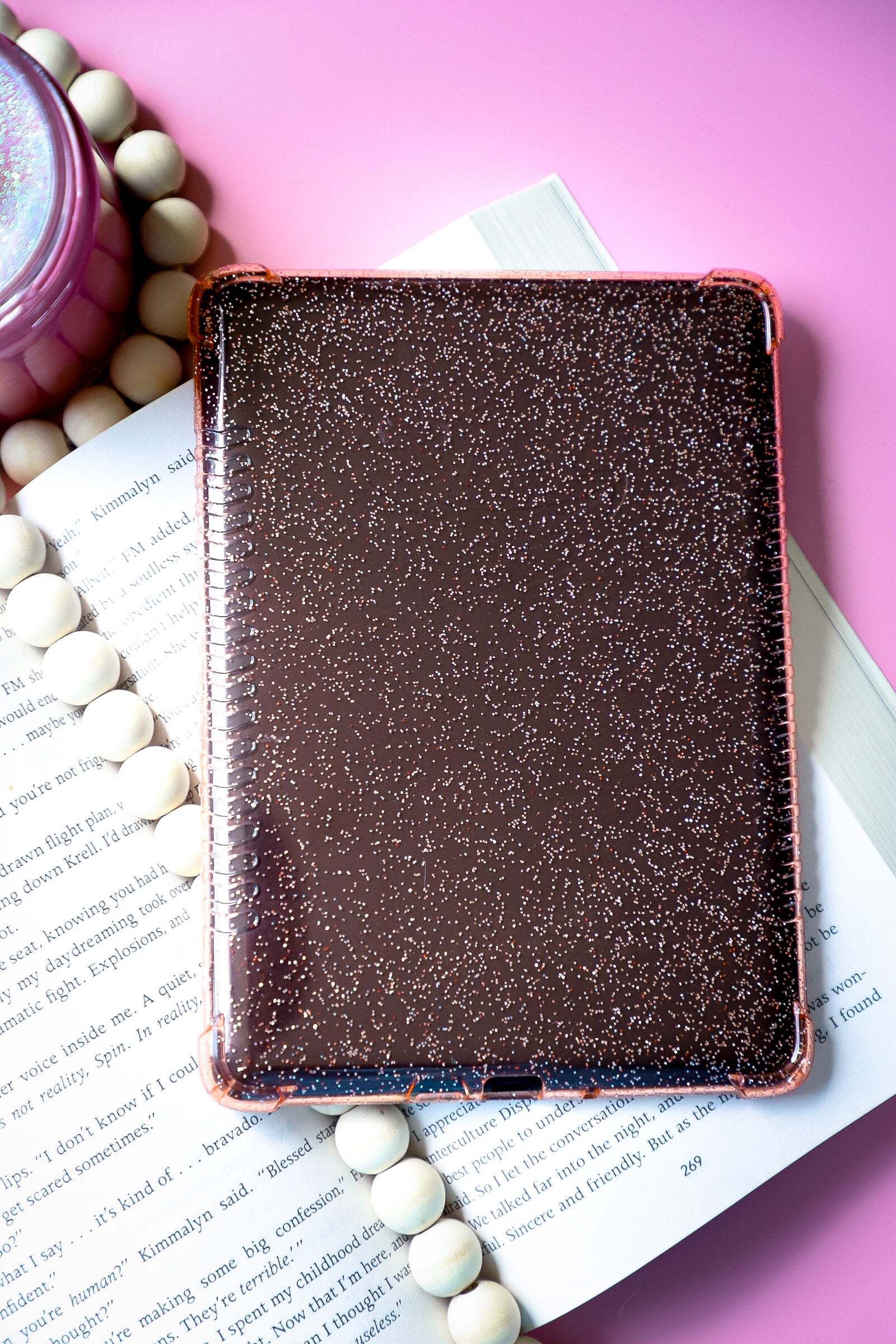 Pink Glitter Kindle Paperwhite Case – fureverbooked