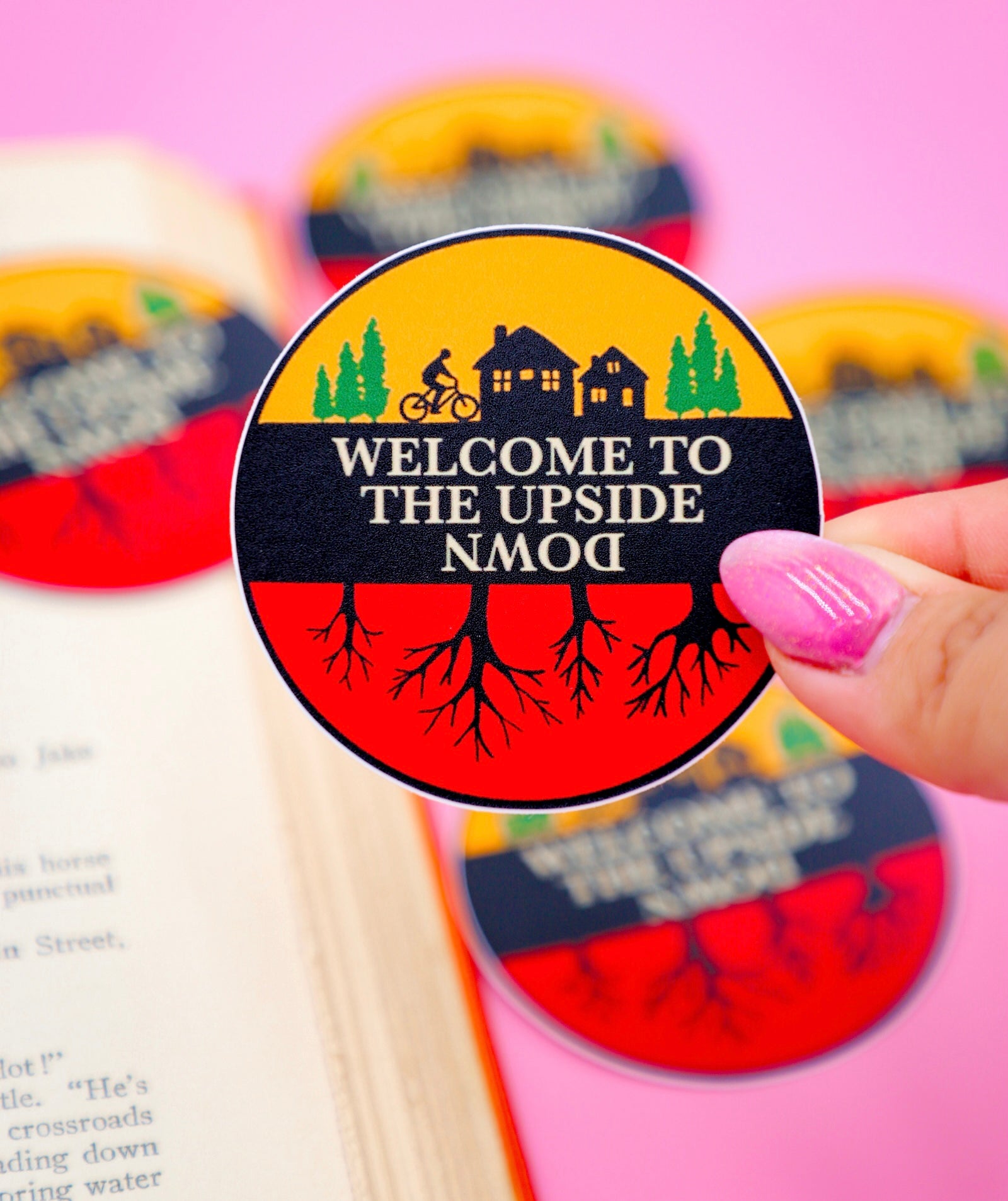 Welcome To The Upside Down Sticker – fureverbooked